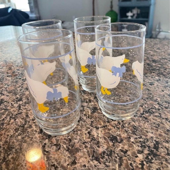 Vintage | Dining | Libby Vintage Country Geese Cottage Core Vibes Set ...